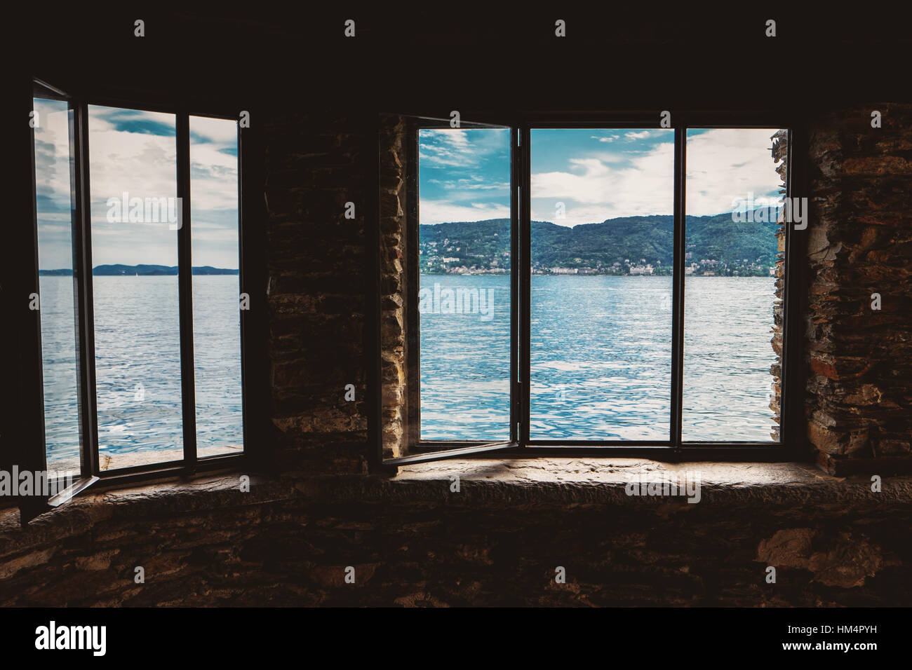 Nature behind the window Stock Photo - Alamy