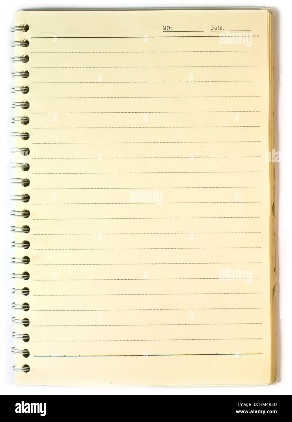 Old note-book isolated on white background Stock Photo - Alamy