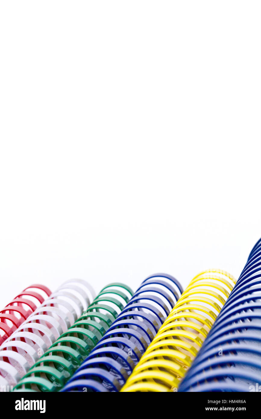 Colorful spiral coil of book Stock Photo - Alamy
