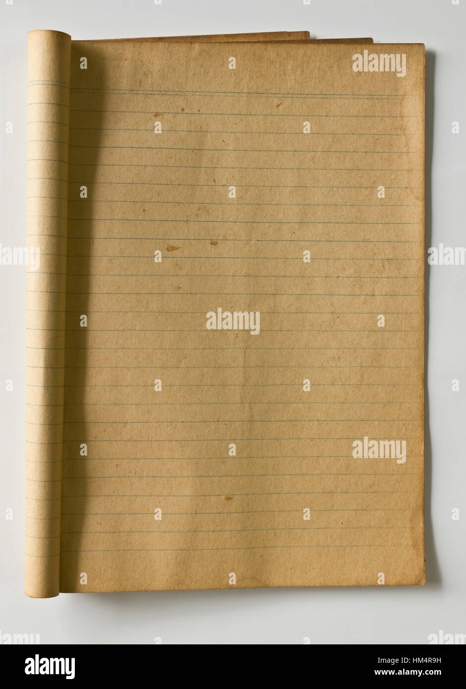 Old note book or diary isolated on white background Stock Photo - Alamy