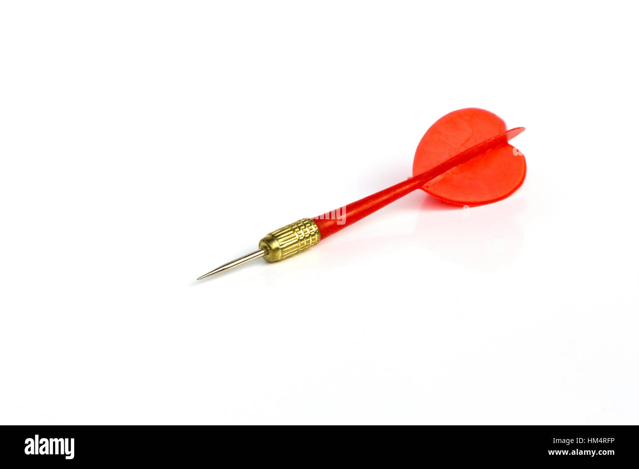 Red dart isolated on white background Stock Photo - Alamy