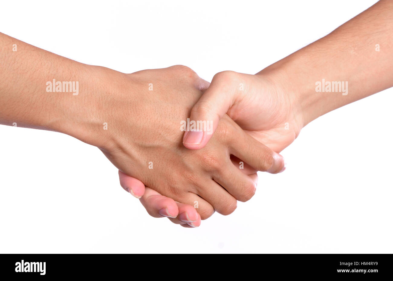 Closeup picture of shaking hands on white background Stock Photo - Alamy