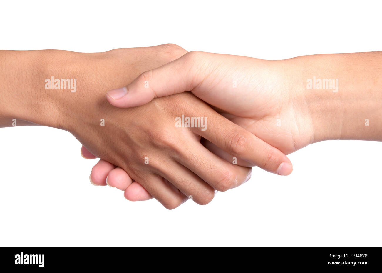 Closeup picture of shaking hands on white background Stock Photo - Alamy