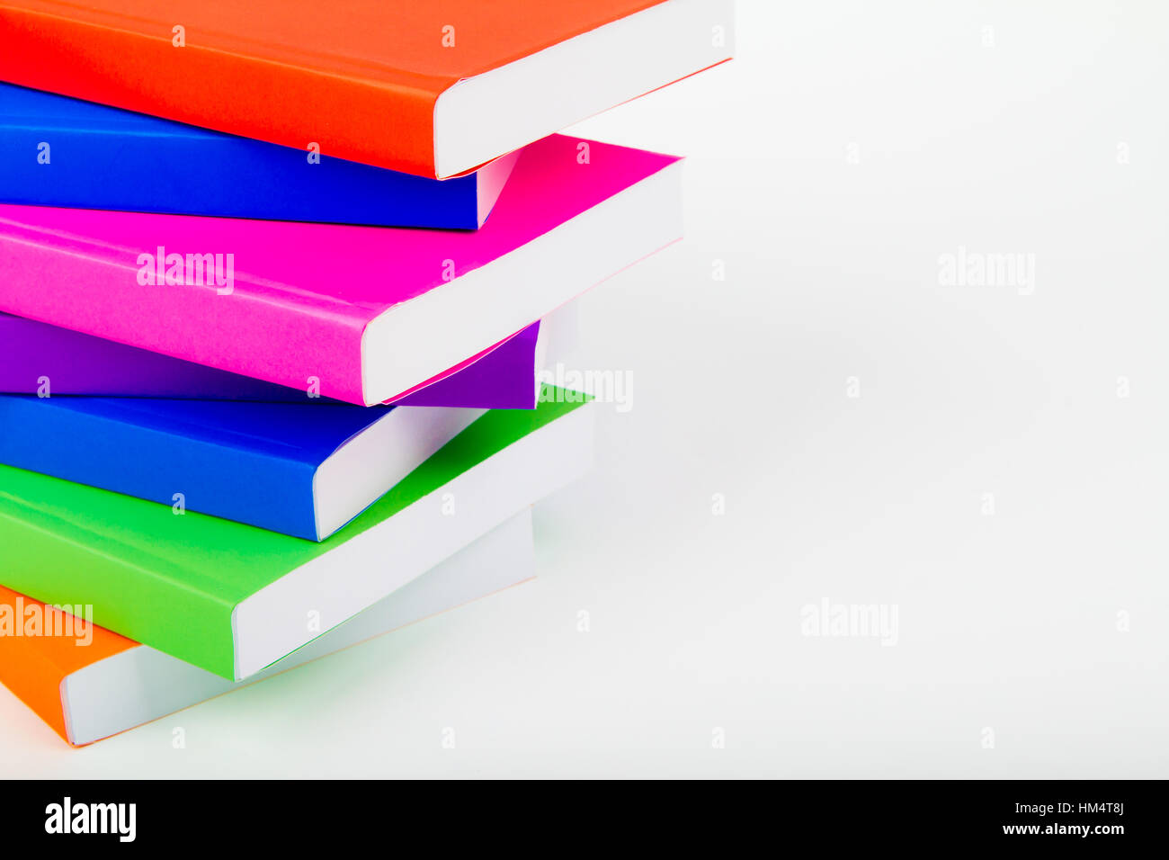 colorful books Stack like home Stock Photo - Alamy