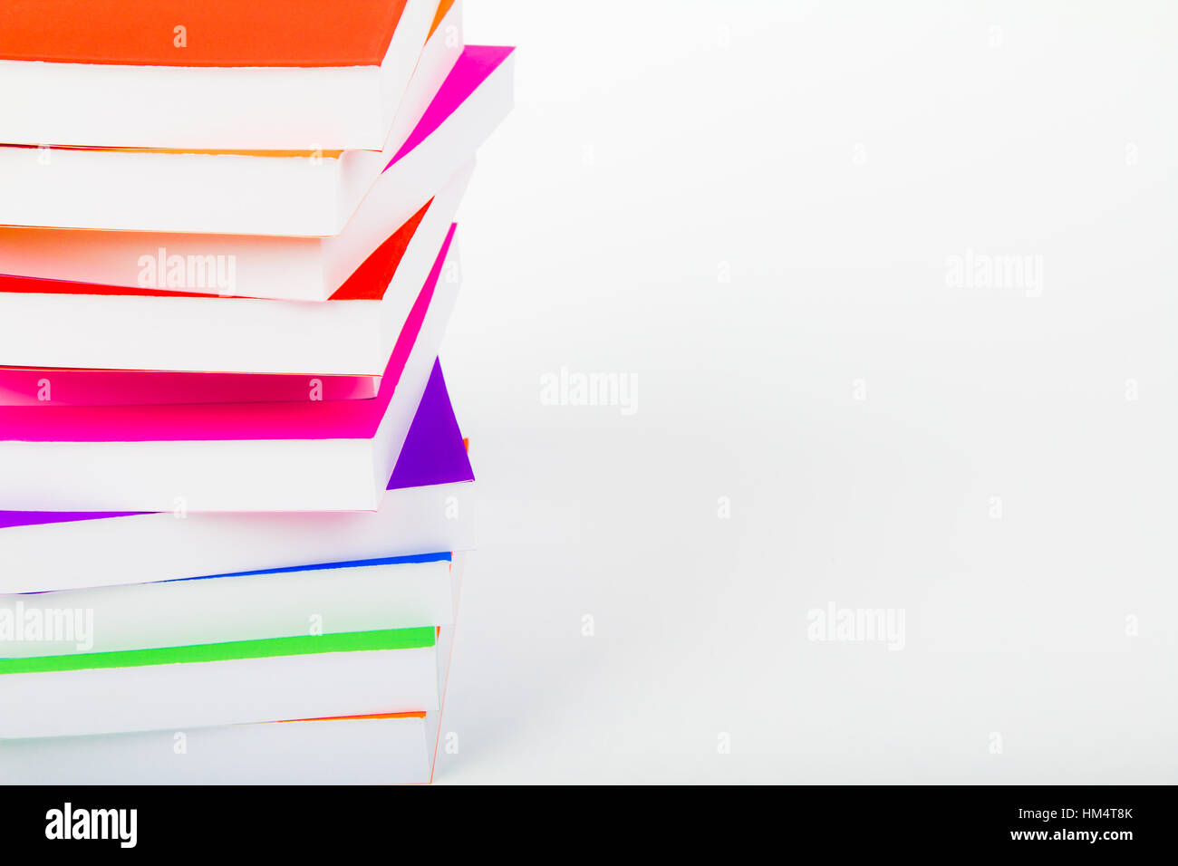 colorful books Stack like home Stock Photo - Alamy