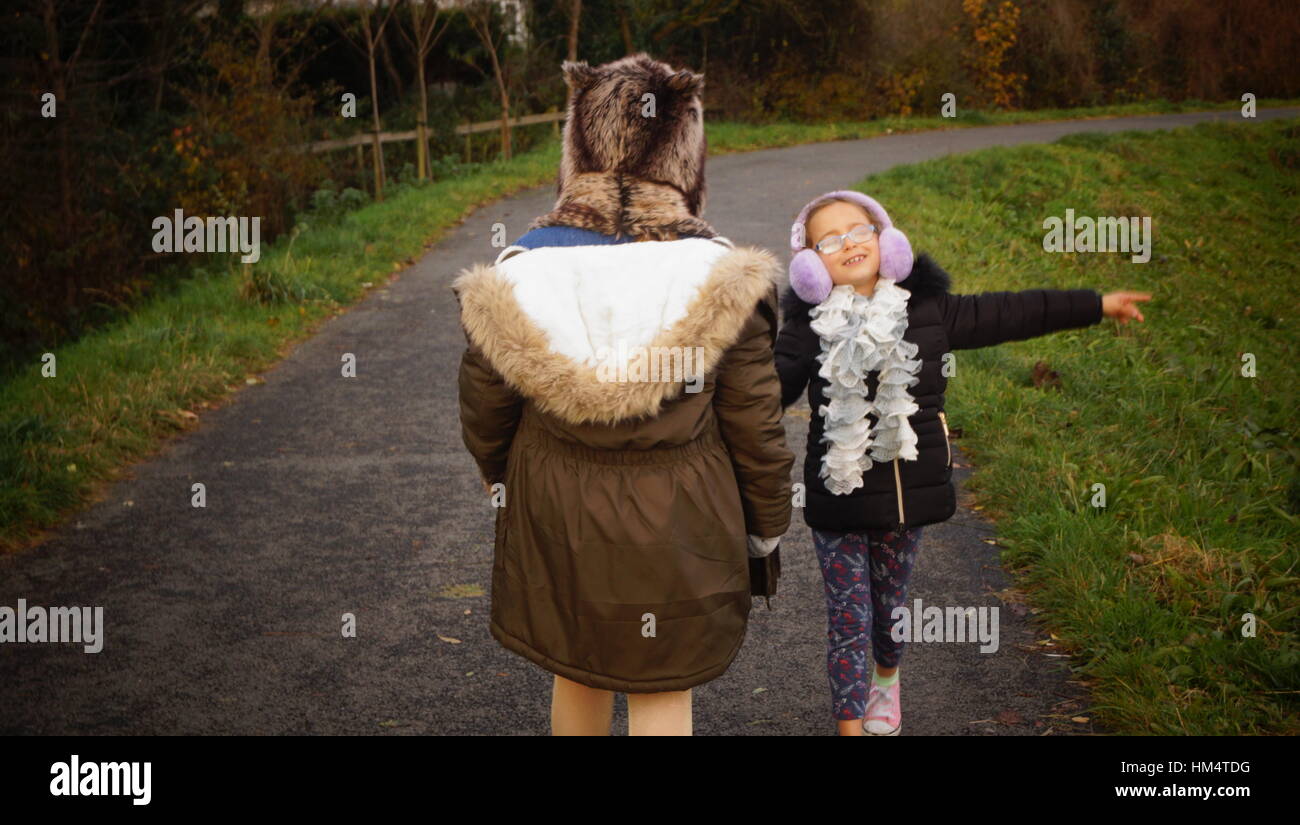 kids out walking Stock Photo - Alamy