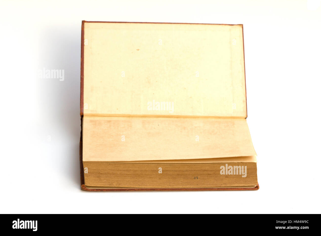 Old book Open two face on white background Stock Photo - Alamy