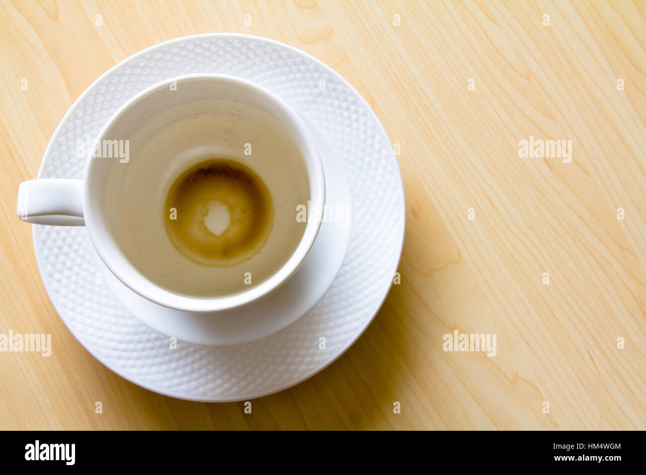 Empty cup of coffee Stock Photo - Alamy