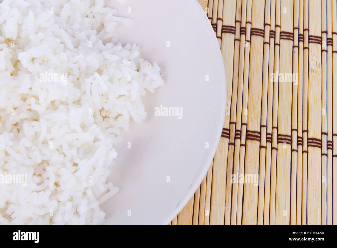 White steamed rice Stock Photo - Alamy