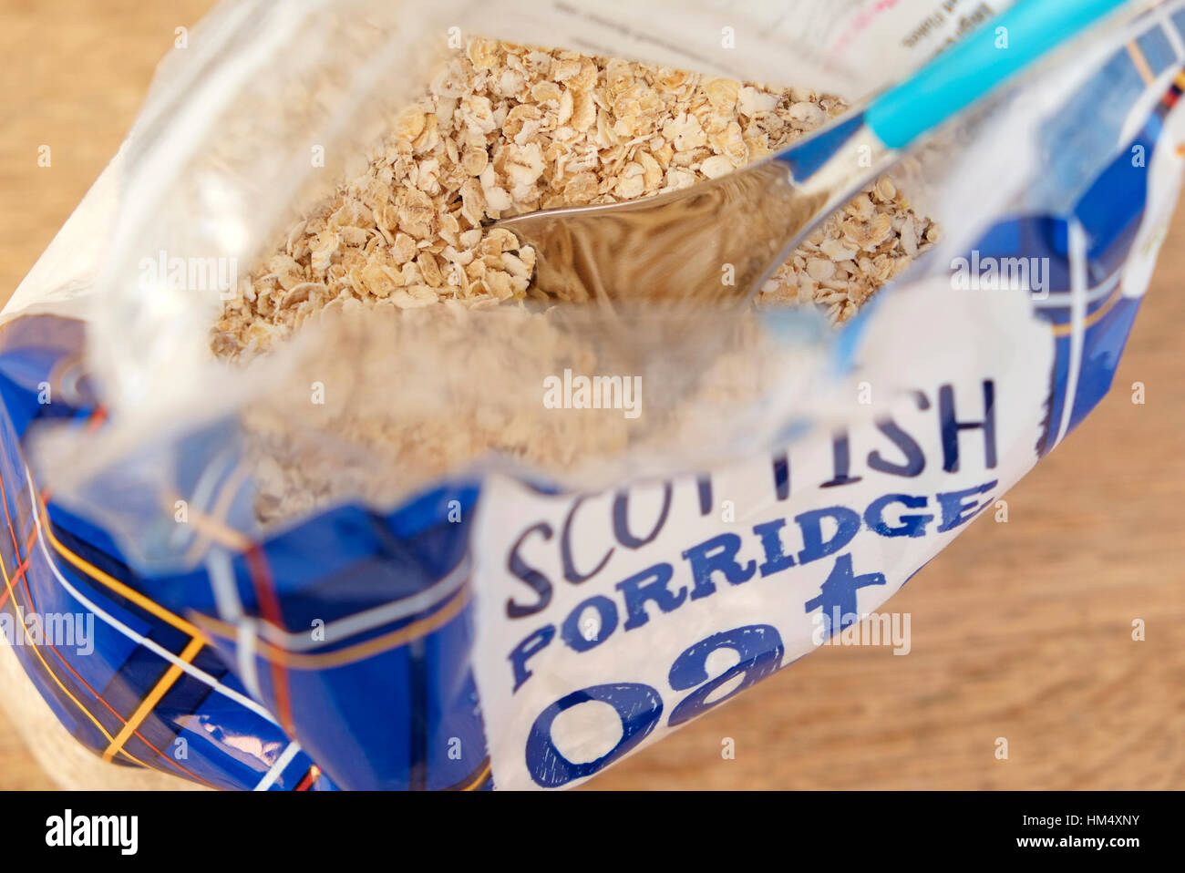 scottish porridge oats in packet Stock Photo - Alamy