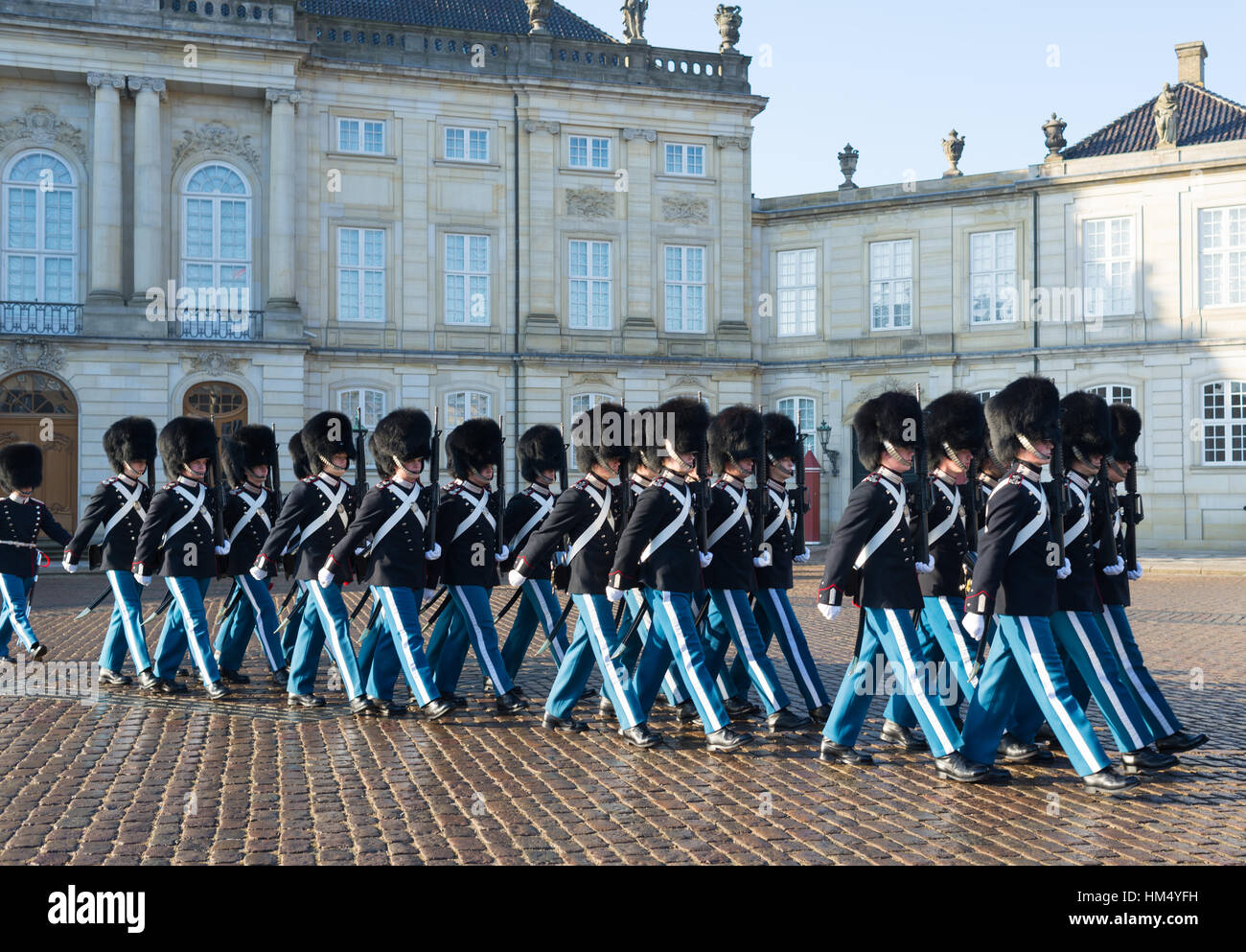 Danish royal guard palace hi-res stock photography and images - Alamy