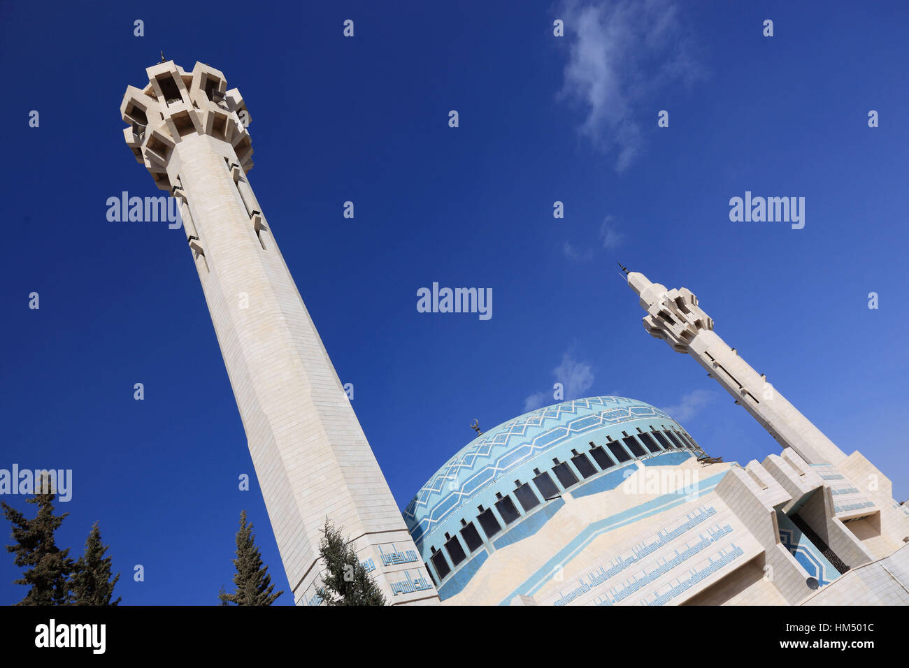 The King Abdullah I Mosque in Amman, Jordan Stock Photo - Alamy