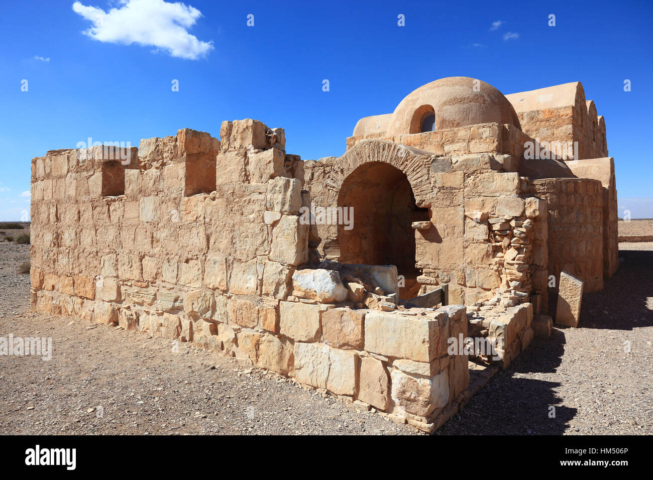 Qasr Amra, also transcribed Quseir Amra or Qusayr Amra, is the best ...