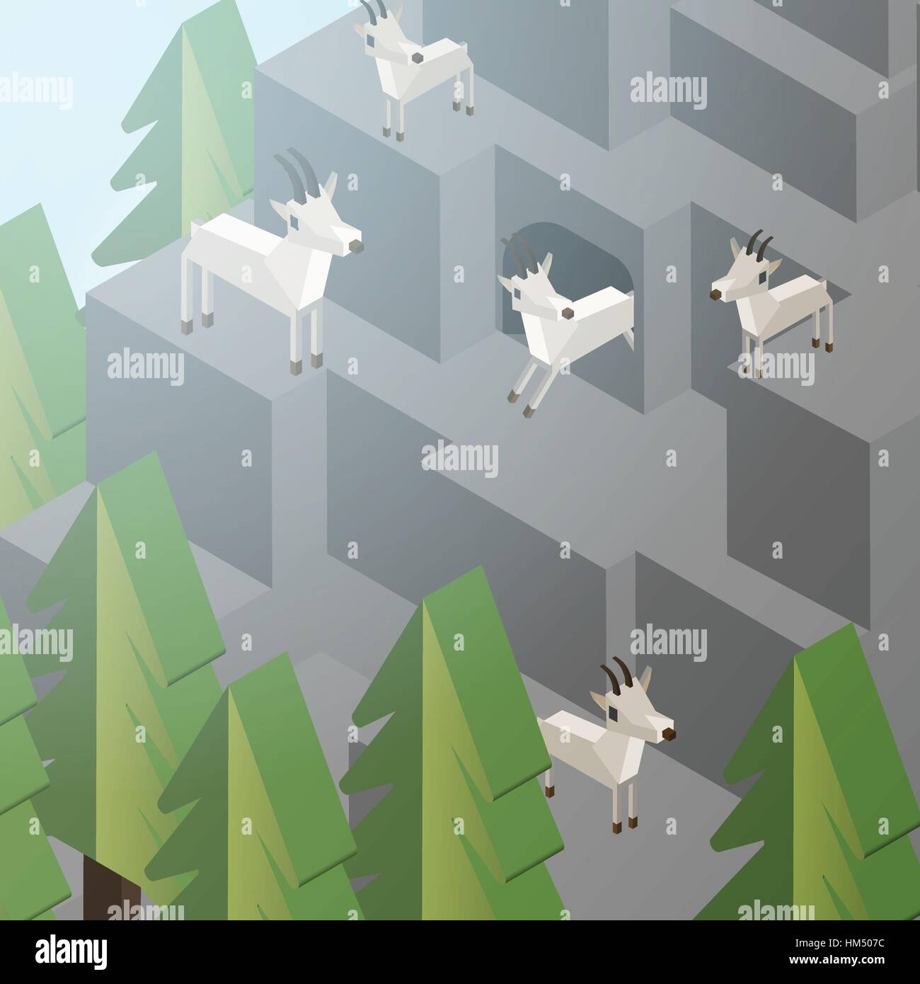 Mountainside mountainside mountainside mountainside cliff Stock Vector ...