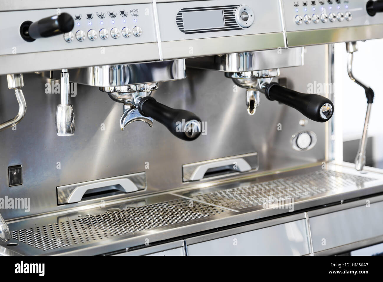 Professional coffee machine Stock Photo - Alamy