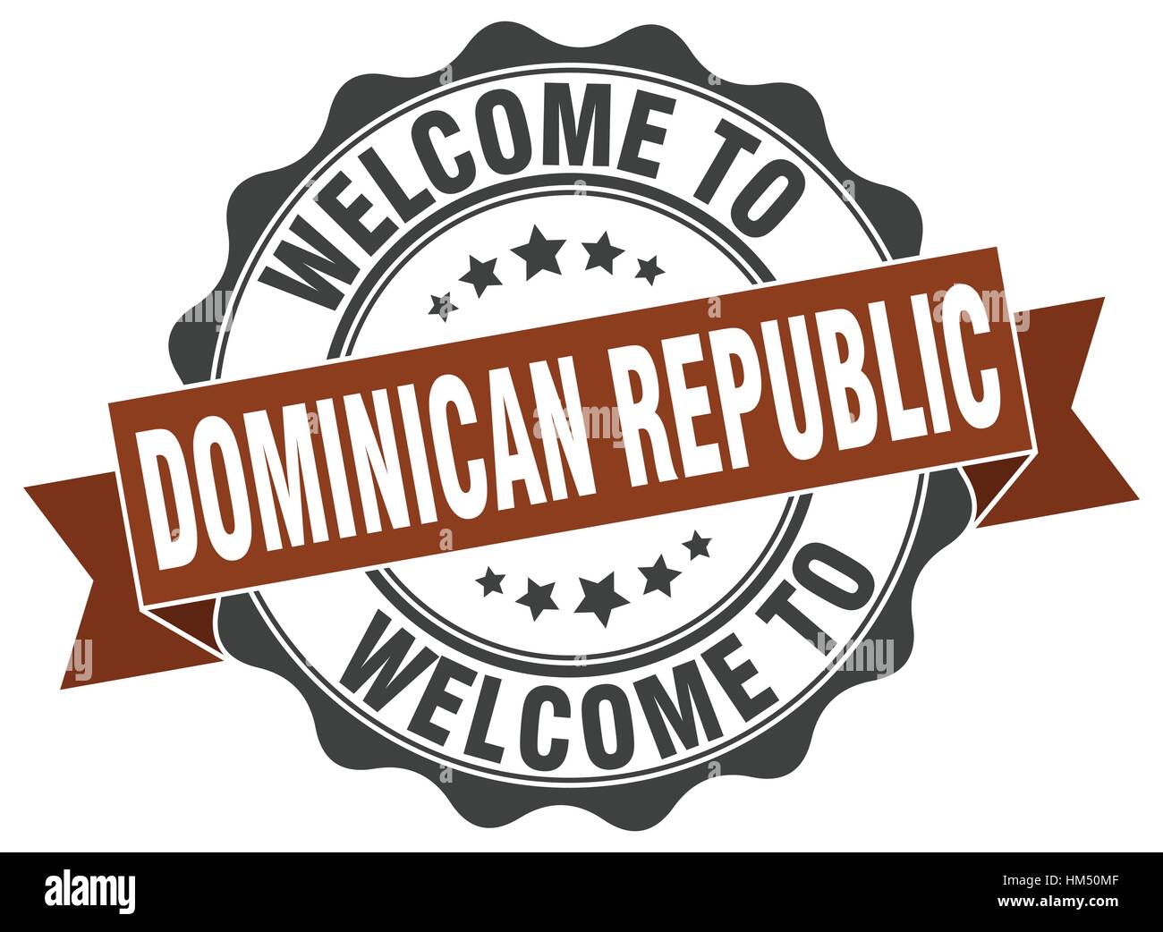Dominican Republic round ribbon seal Stock Vector Image & Art - Alamy