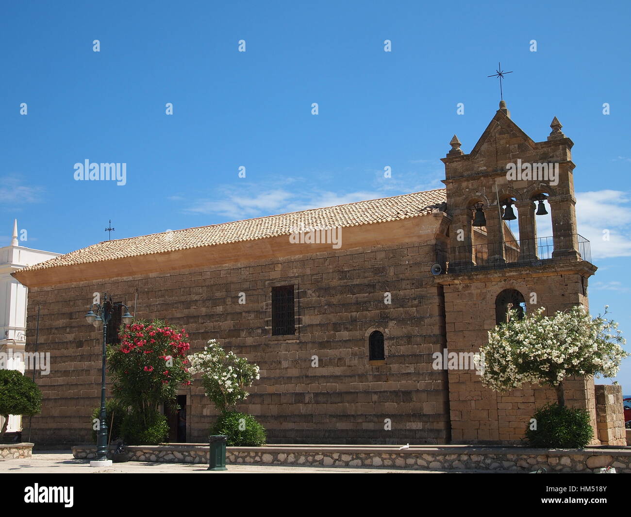 Colourful christian church in countryside of the island Stock Photo - Alamy