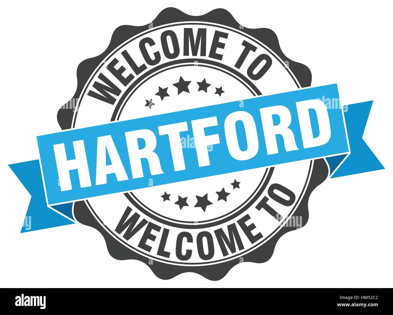 Hartford round ribbon seal Stock Vector Image & Art - Alamy