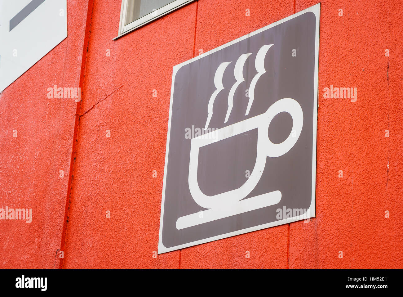 Rustic Retro Coffee Shop Sign Stock Photo - Alamy
