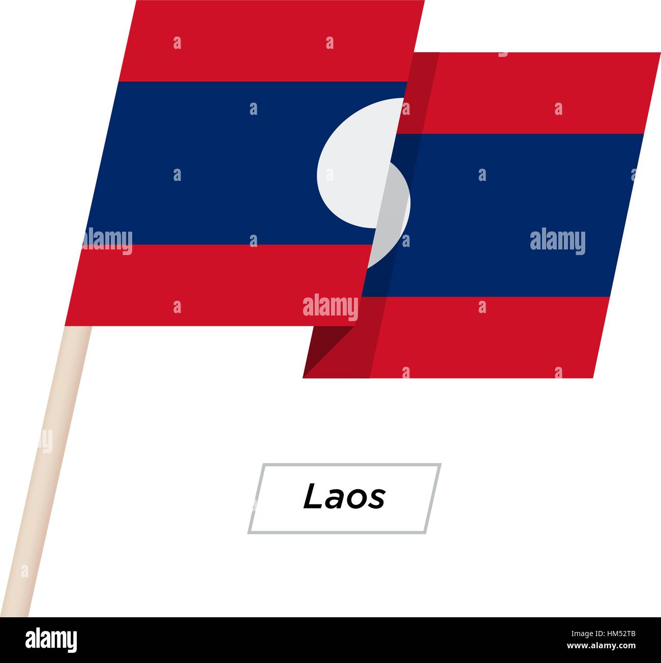 Wavy lao flag Stock Vector Images - Alamy