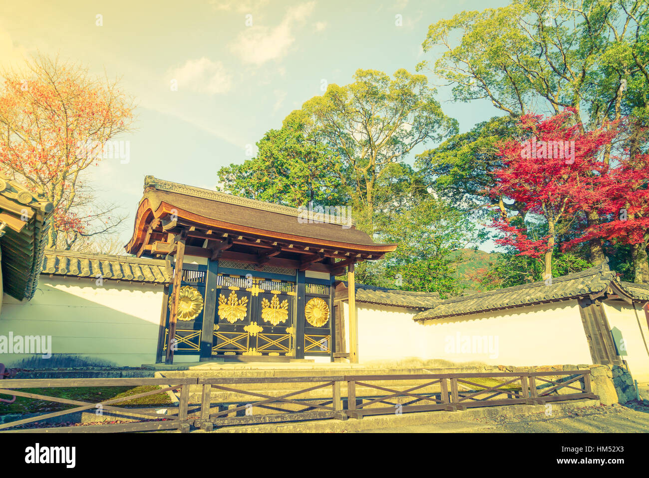 Daigo-ji temple in autumn, Kyoto, Japan ( Filtered image processed ...
