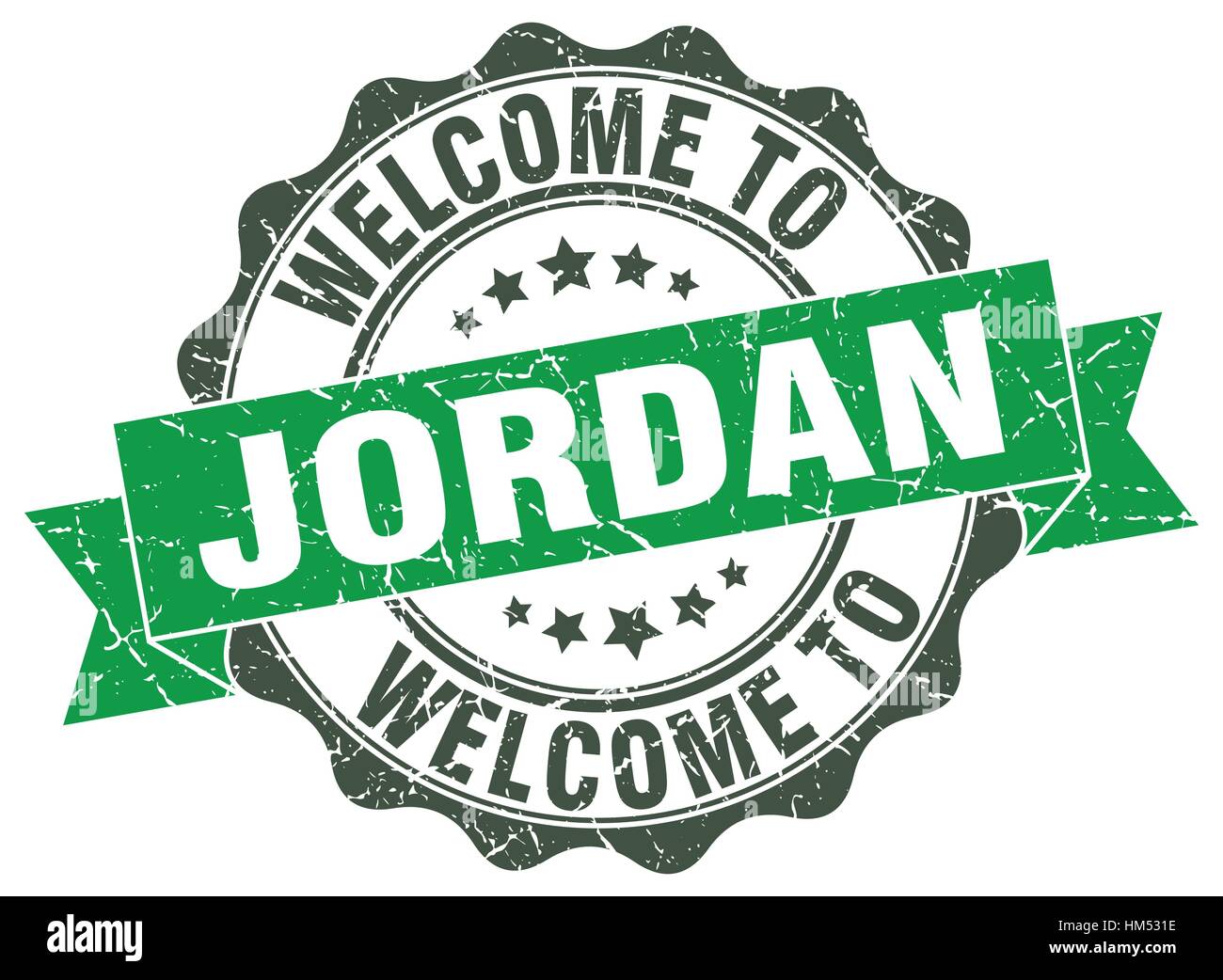 Jordan round ribbon seal Stock Vector Image & Art - Alamy