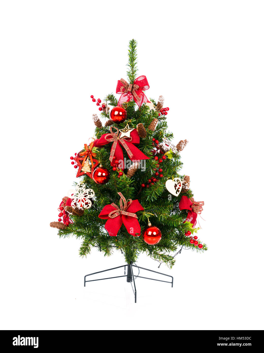 Christmas tree isolated on white background Stock Photo - Alamy