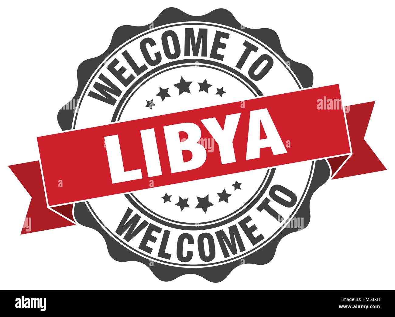 Libya round ribbon seal Stock Vector Image & Art - Alamy