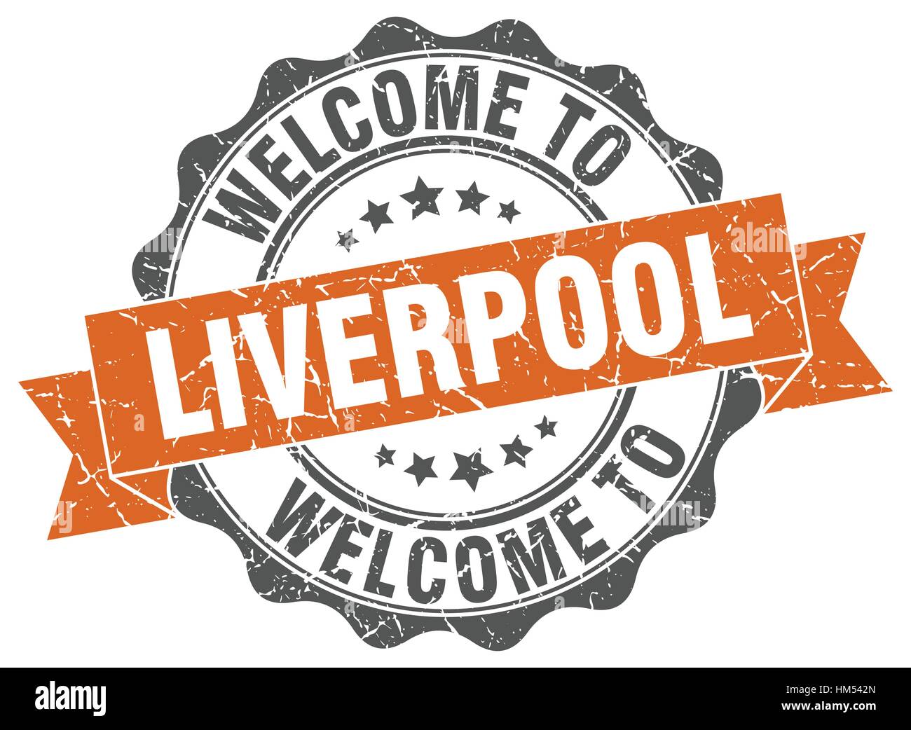 Liverpool round ribbon seal Stock Vector Image & Art - Alamy