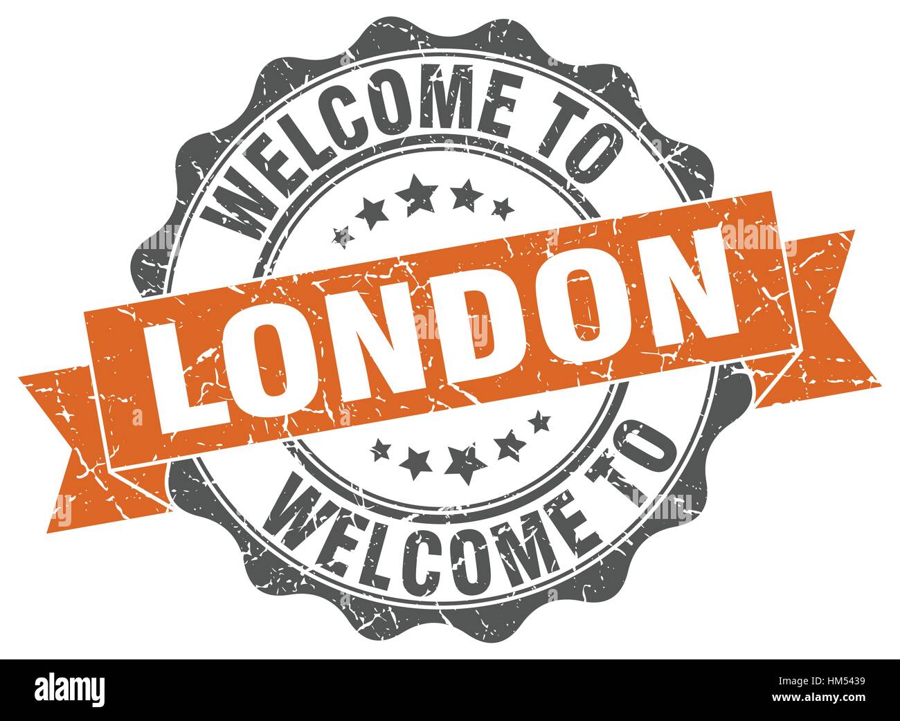 London round ribbon seal Stock Vector Image & Art - Alamy