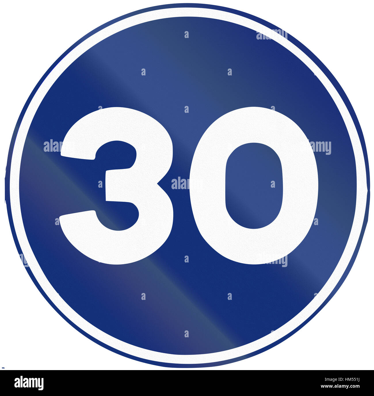 Road sign used in Spain - minimum speed Stock Photo - Alamy