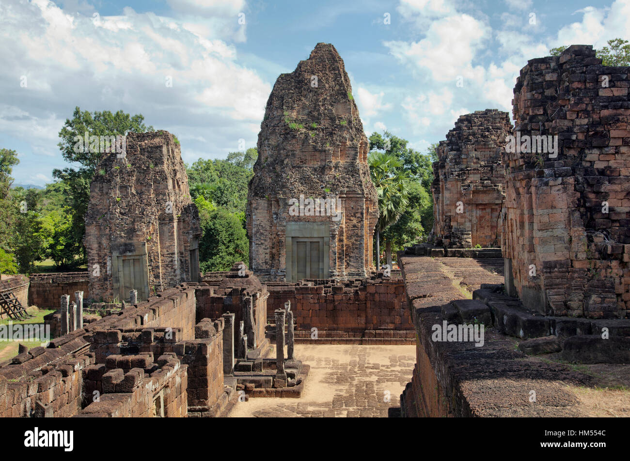 Pre Rup Temple Carving in Angkor Area of Cambodia Stock Photo - Alamy
