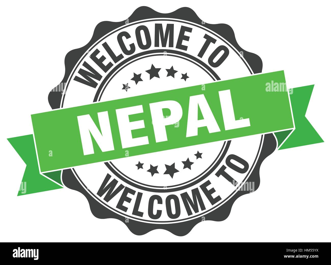 Nepal round ribbon seal Stock Vector Image & Art - Alamy