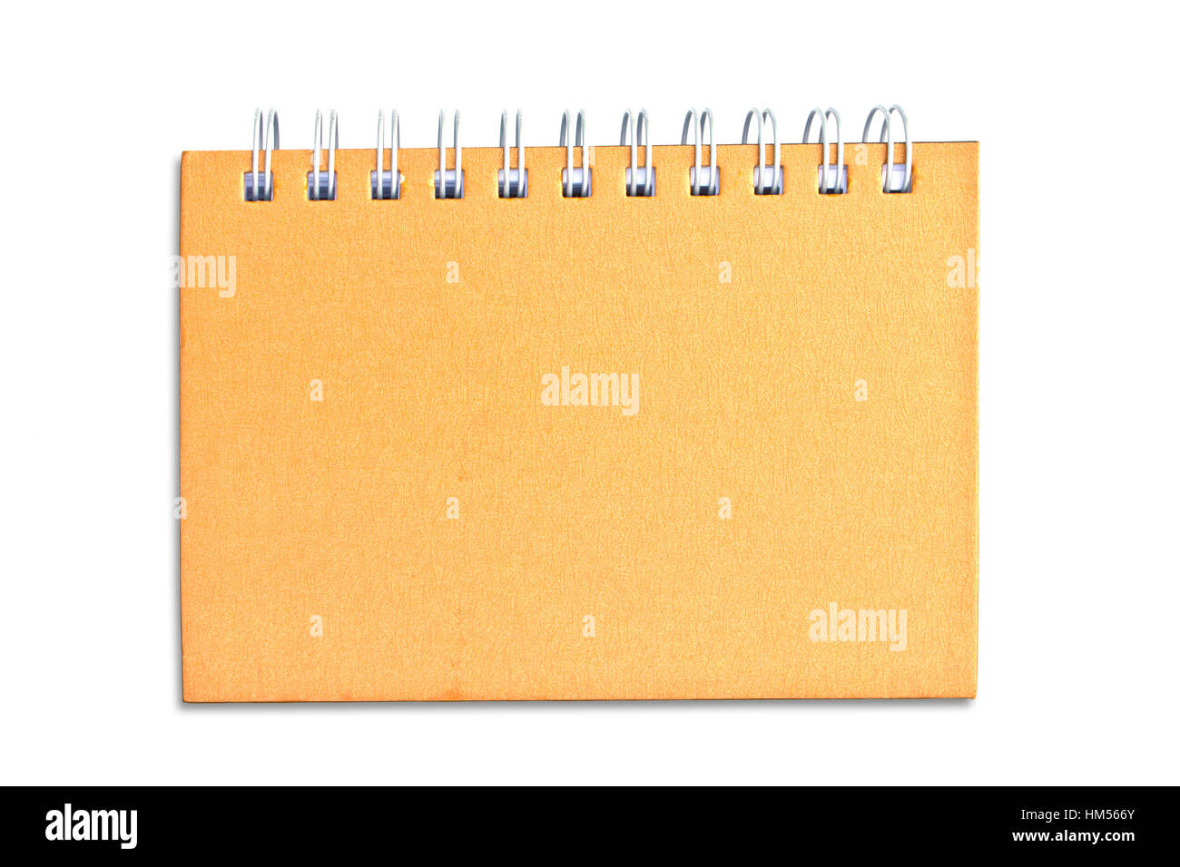 Bright orange cover of notebook isolated on white background Stock ...