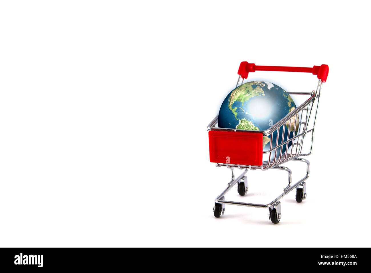 Shiny shopping cart globe hi-res stock photography and images - Alamy