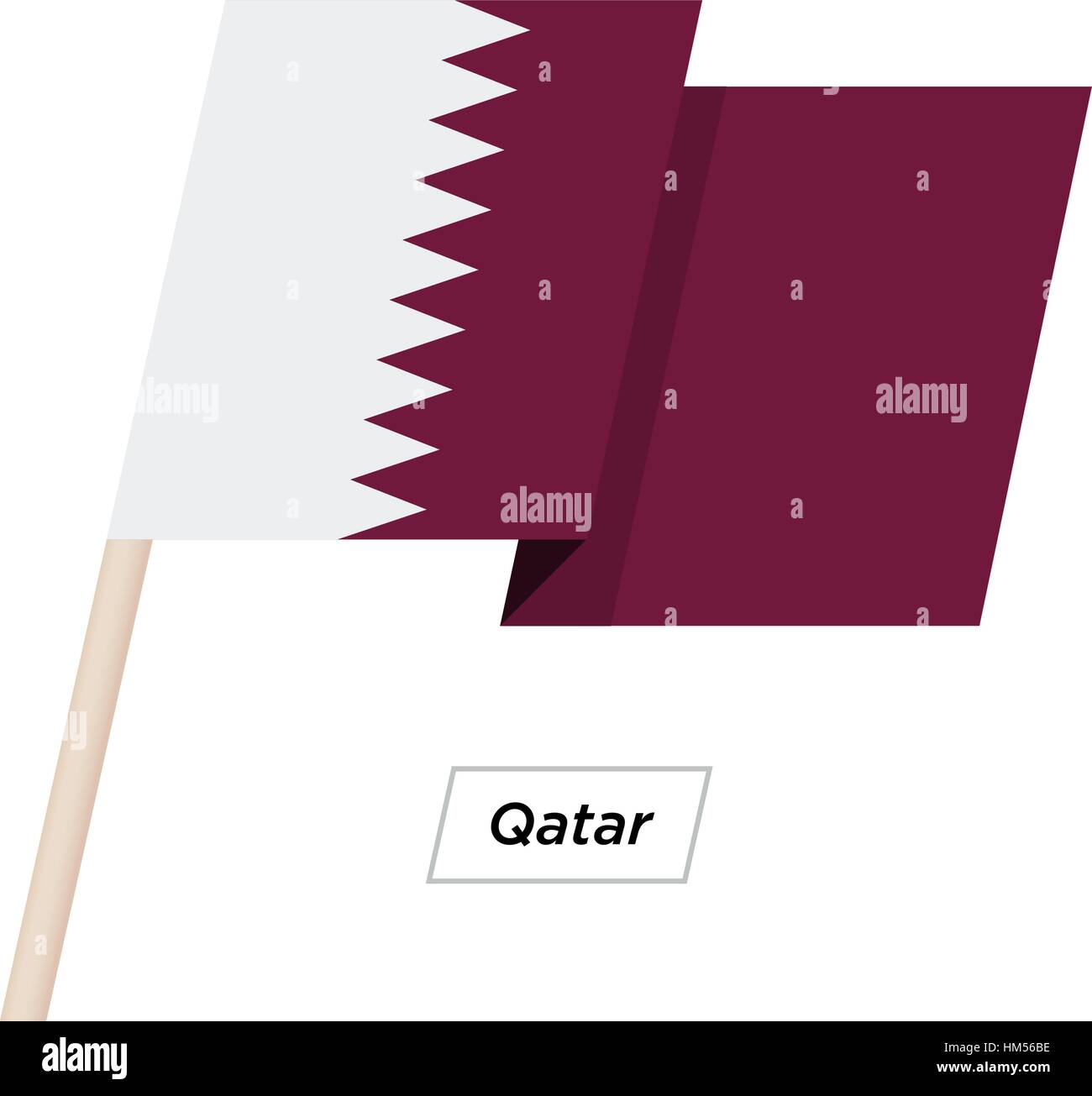 State qatar national flag Stock Vector Images - Alamy