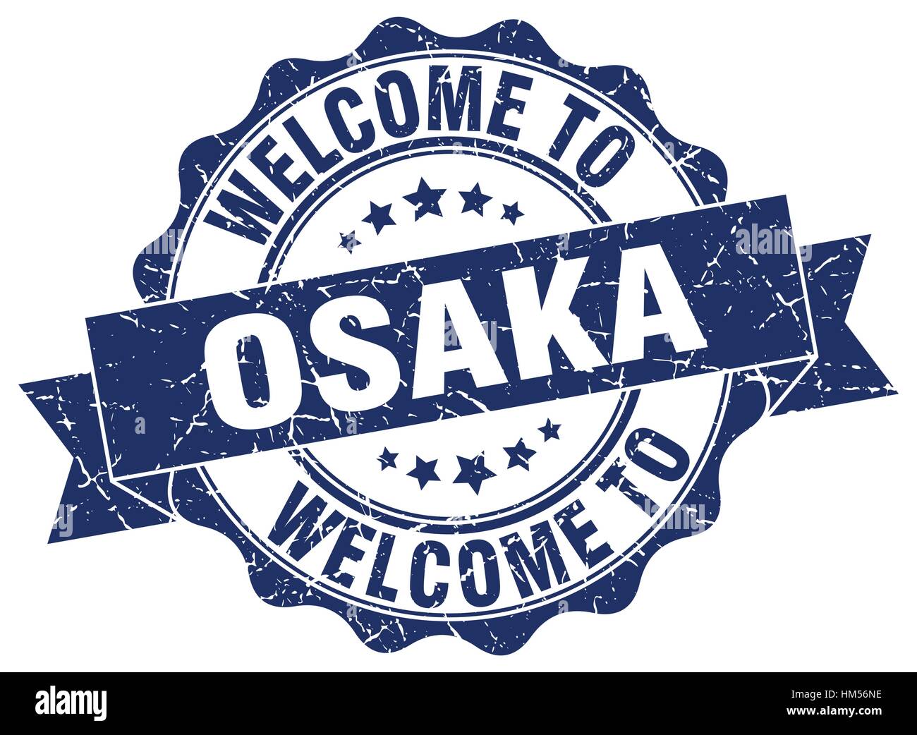 Osaka round ribbon seal Stock Vector Image & Art - Alamy