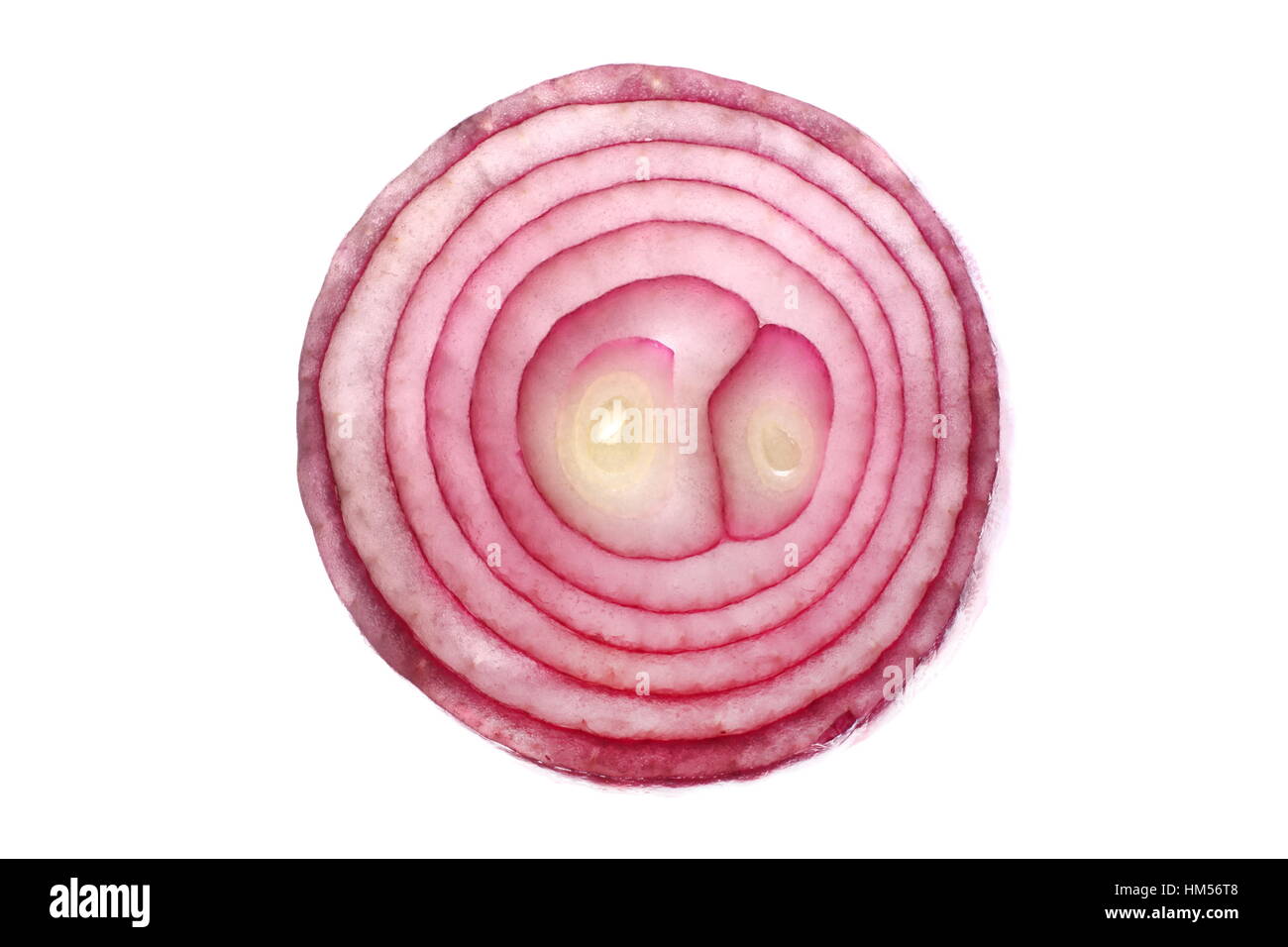 Sliced red onion, backlit to show detail of structure Stock Photo - Alamy