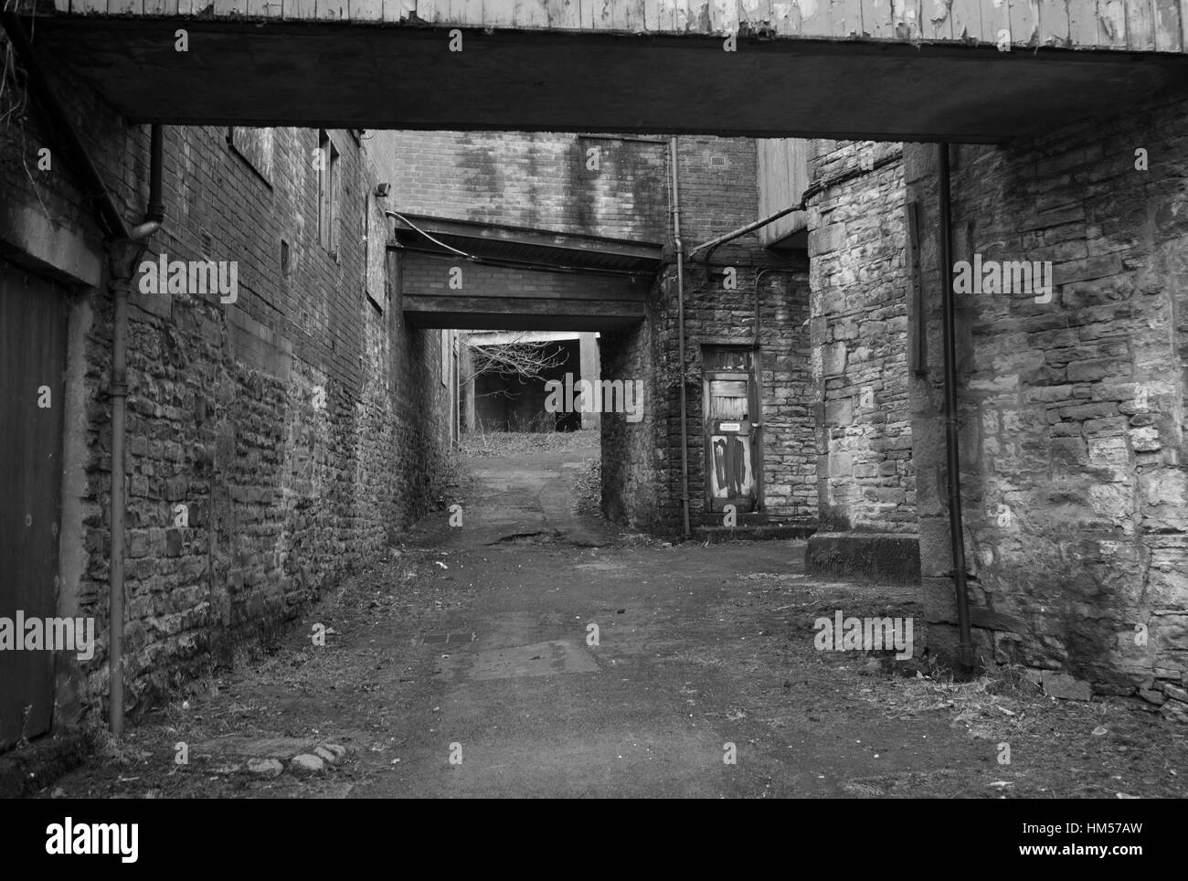 Old ramshackle buildings Black and White Stock Photos & Images - Alamy