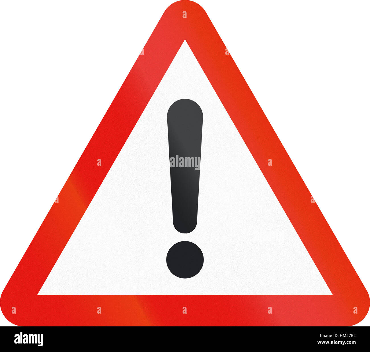 Road sign other hazards hi-res stock photography and images - Alamy