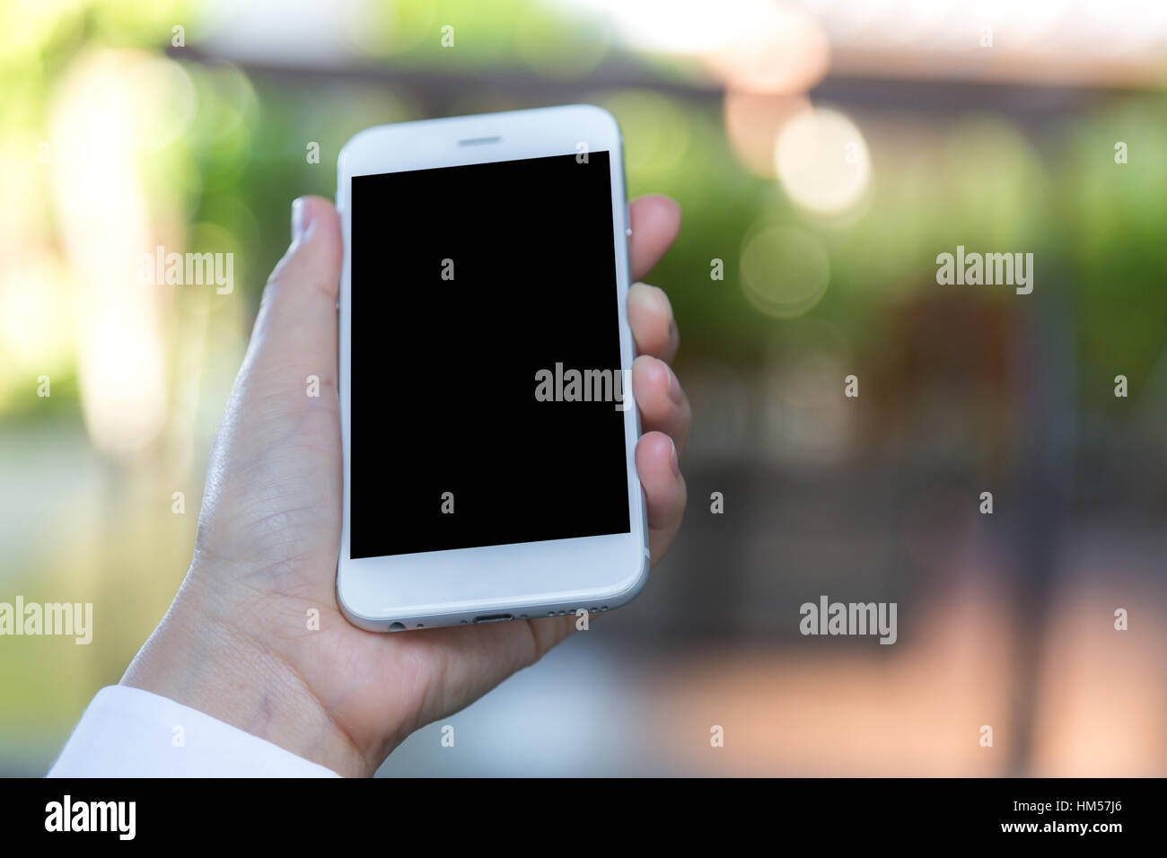Hand hold Smart Phone Stock Photo - Alamy