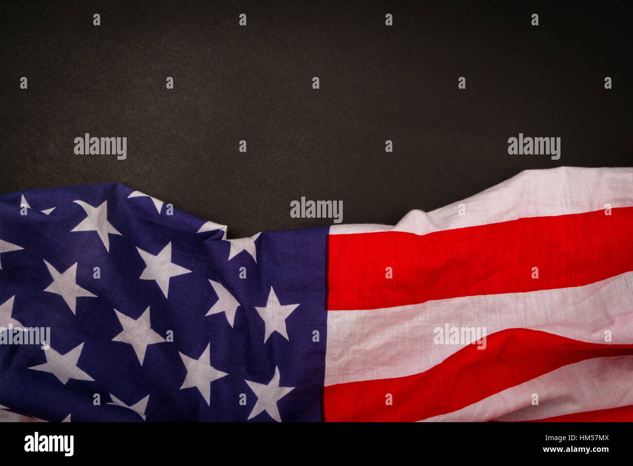American flag on black background Stock Photo - Alamy