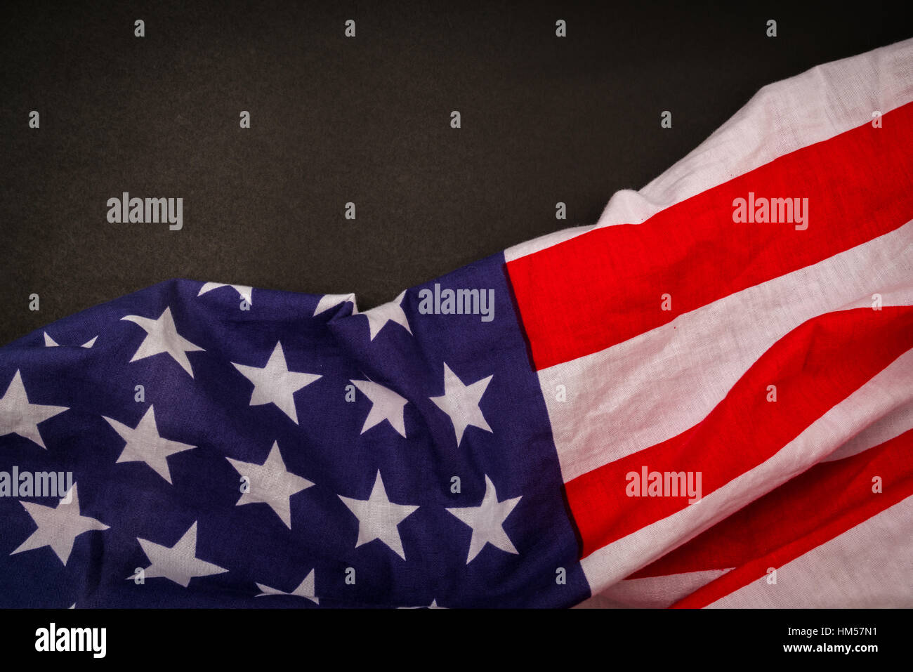 American flag on black background Stock Photo - Alamy
