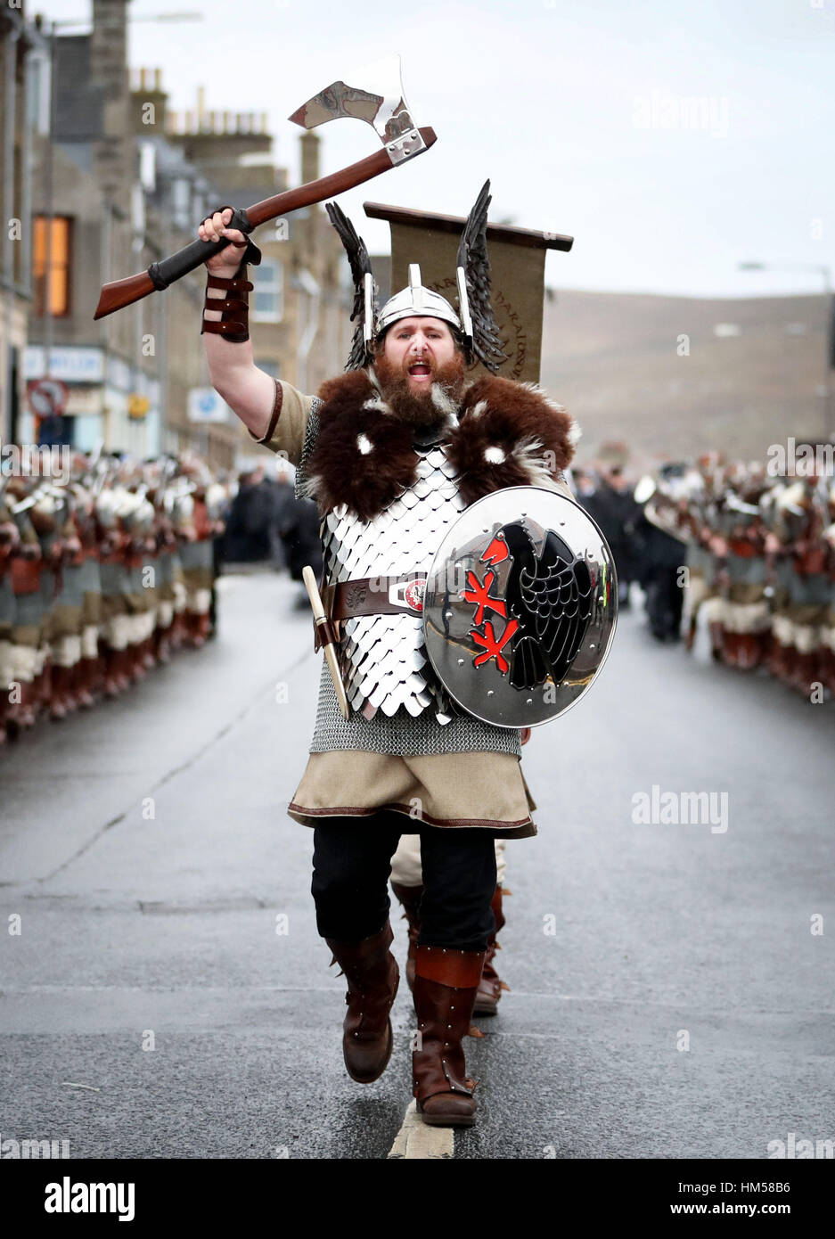 Lyle Hair, the Quizer Jarl, leads the Jarl Squad dressed in Viking ...