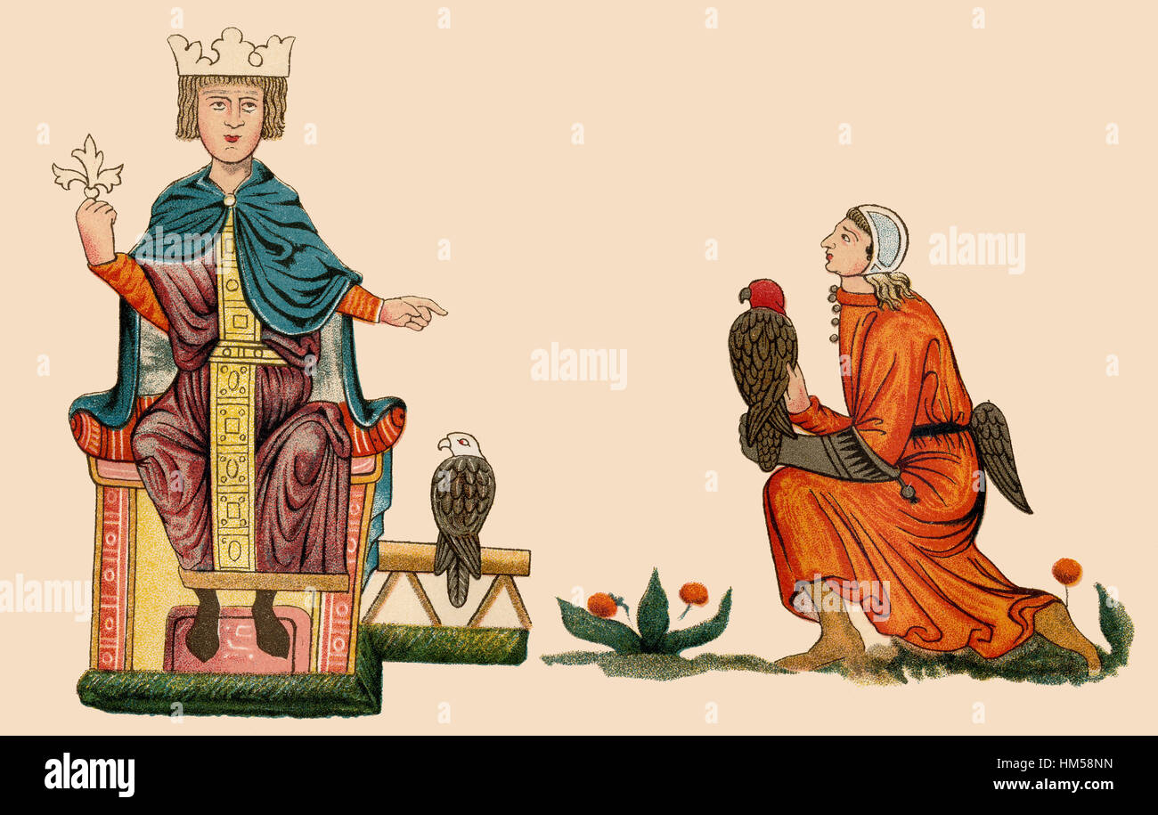 Falconry, Frederick II, Friedrich II., 1194 - 1250, Holy Roman Emperor ...