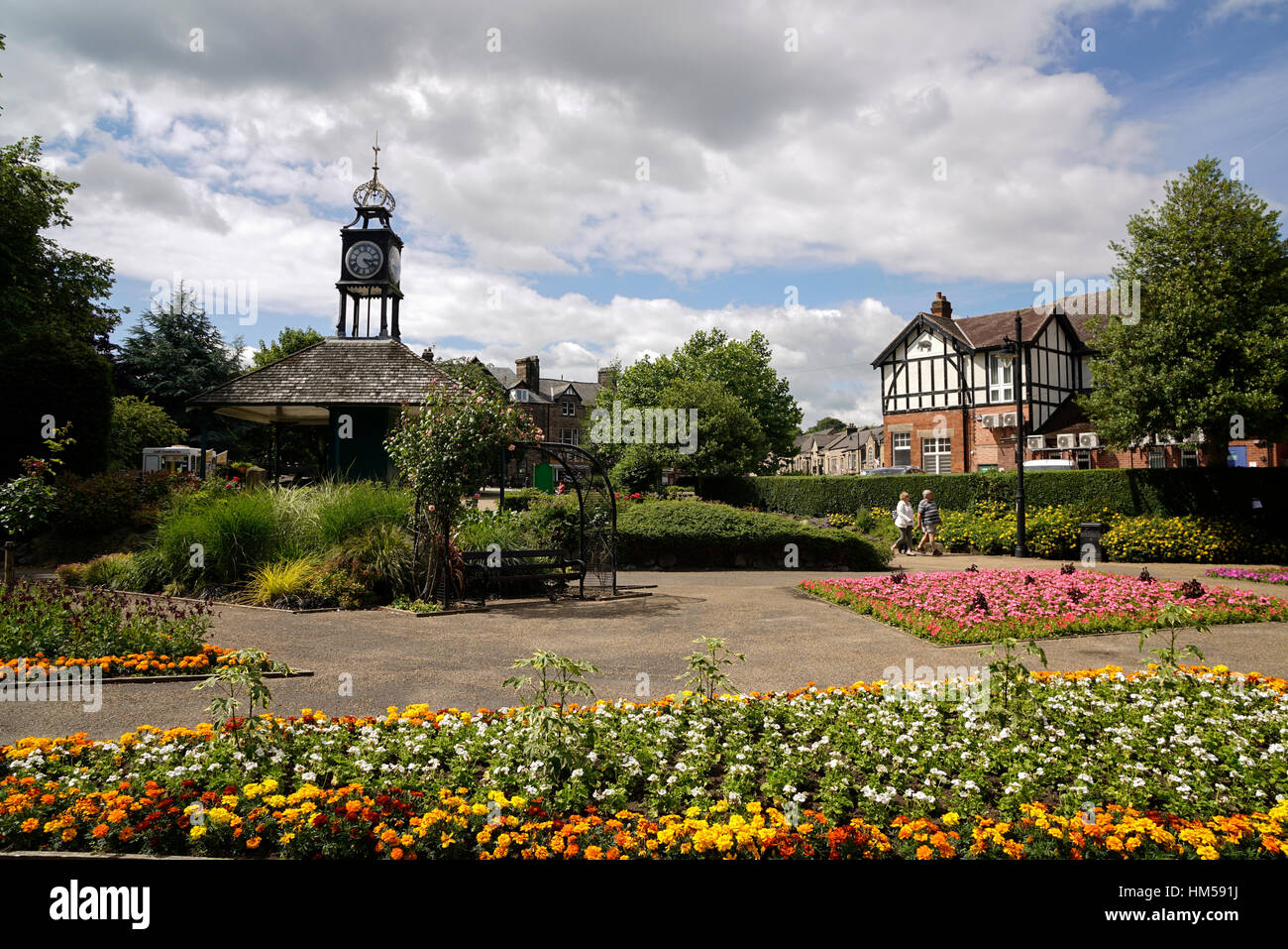 Hall Leys Council Park in Matlock Peak District Derbyshire England ...