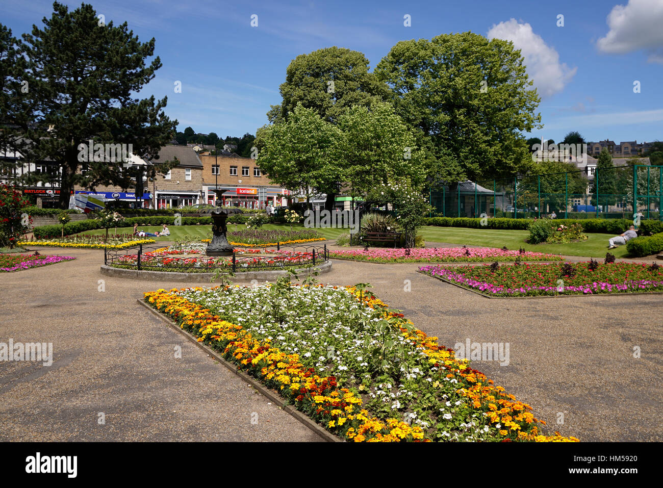 Hall Leys Council Park in Matlock Peak District Derbyshire England ...