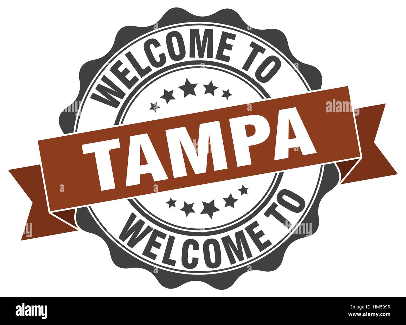Welcome tampa stamp hi-res stock photography and images - Alamy