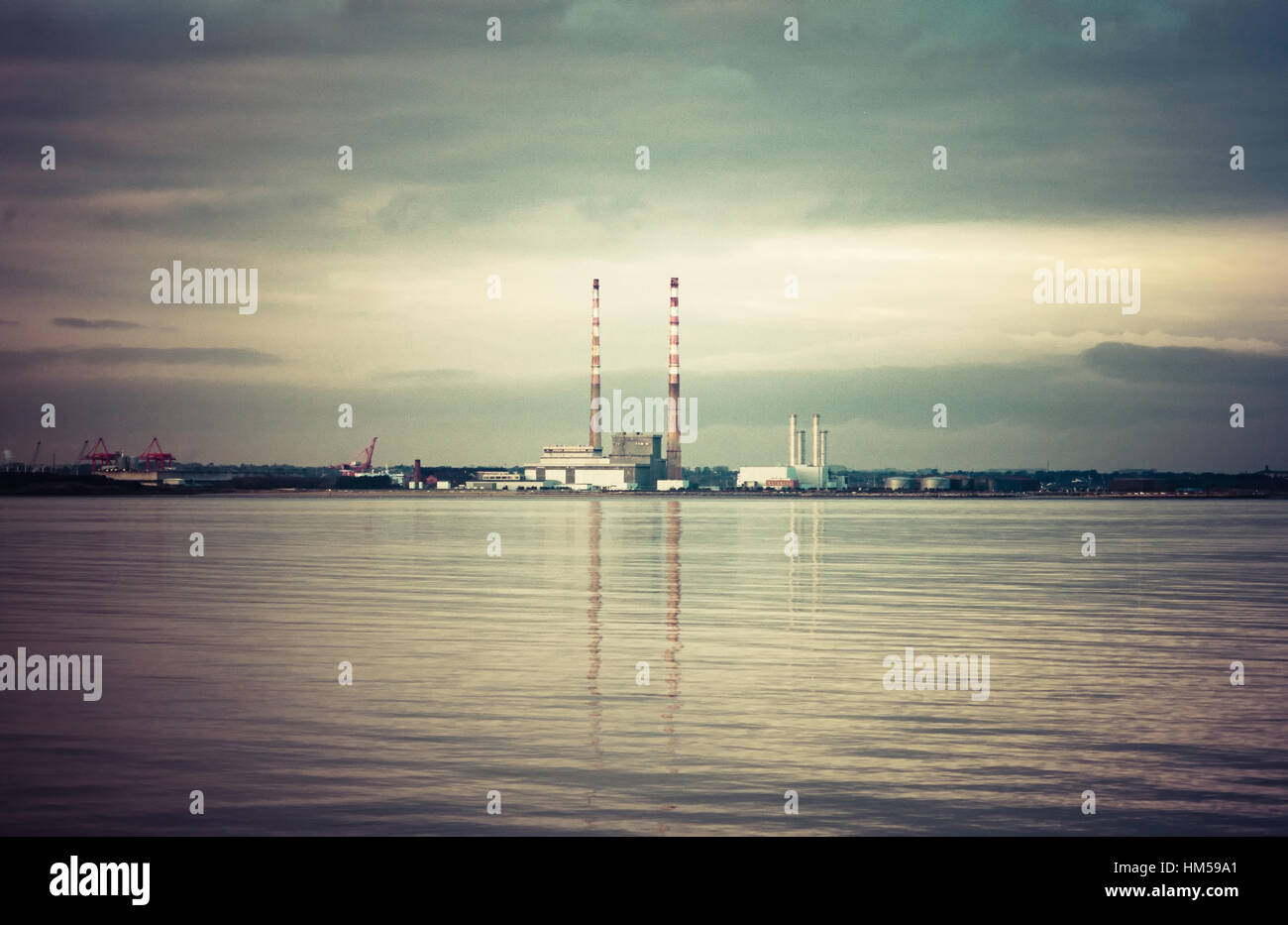 Poolbeg towers hi-res stock photography and images - Alamy