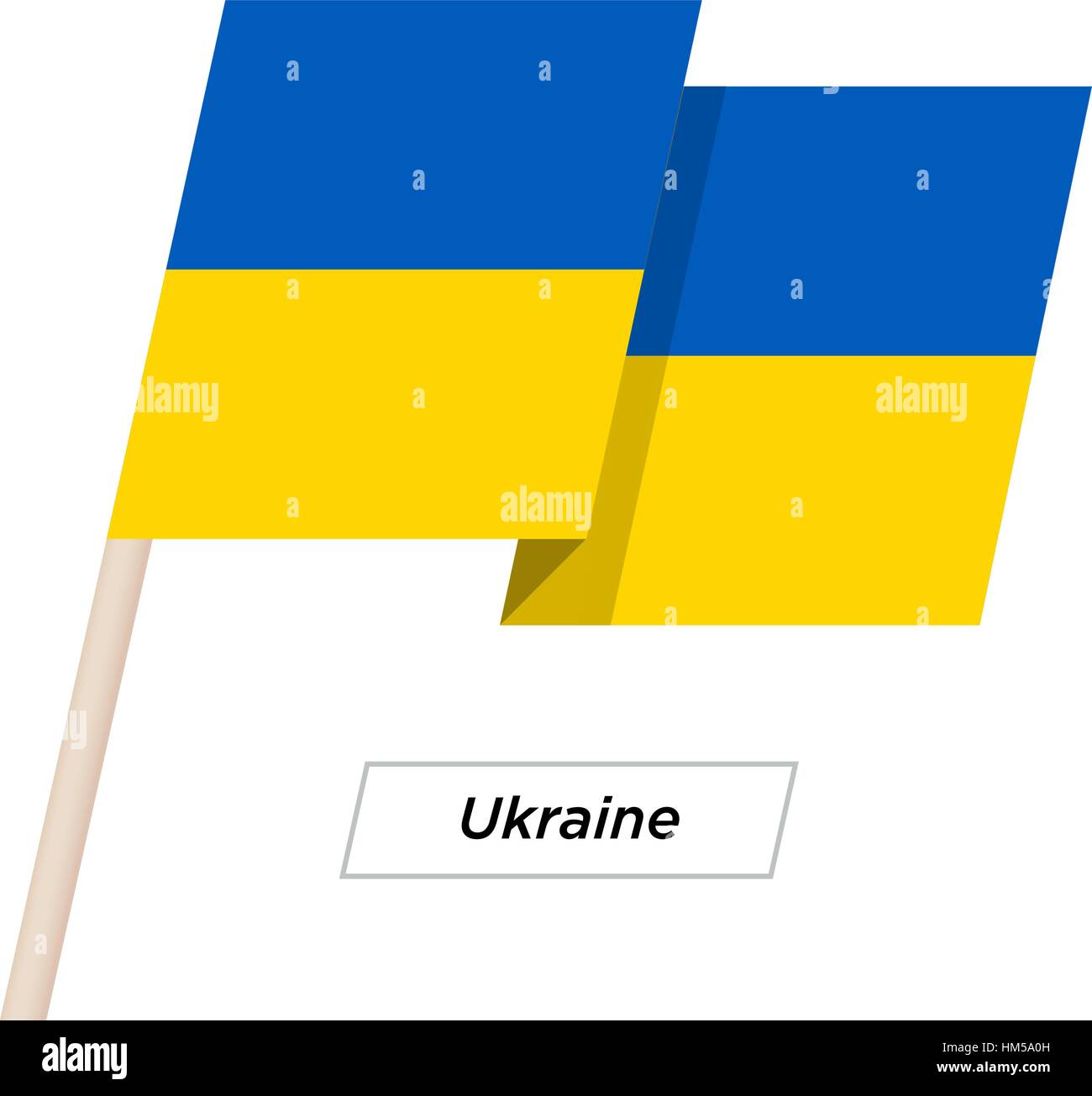 National flag ukraine flying on Stock Vector Images - Alamy